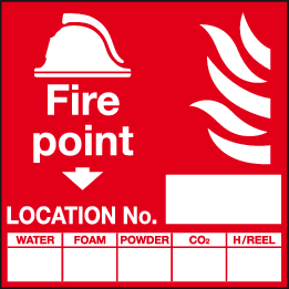 Fire point location sign | Fire equipment signage | Safety Signs – MJN ...